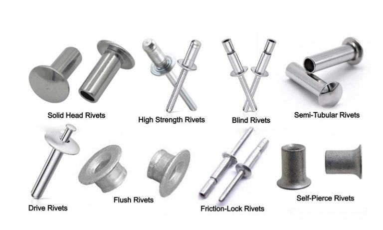 Types of Rivets: Riveting Process, Applications, and Materials - DeZe ...